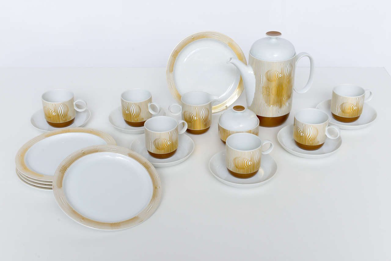 Victor Vasarely 21-Piece Coffee and Dessert Set for Rosenthal at ...