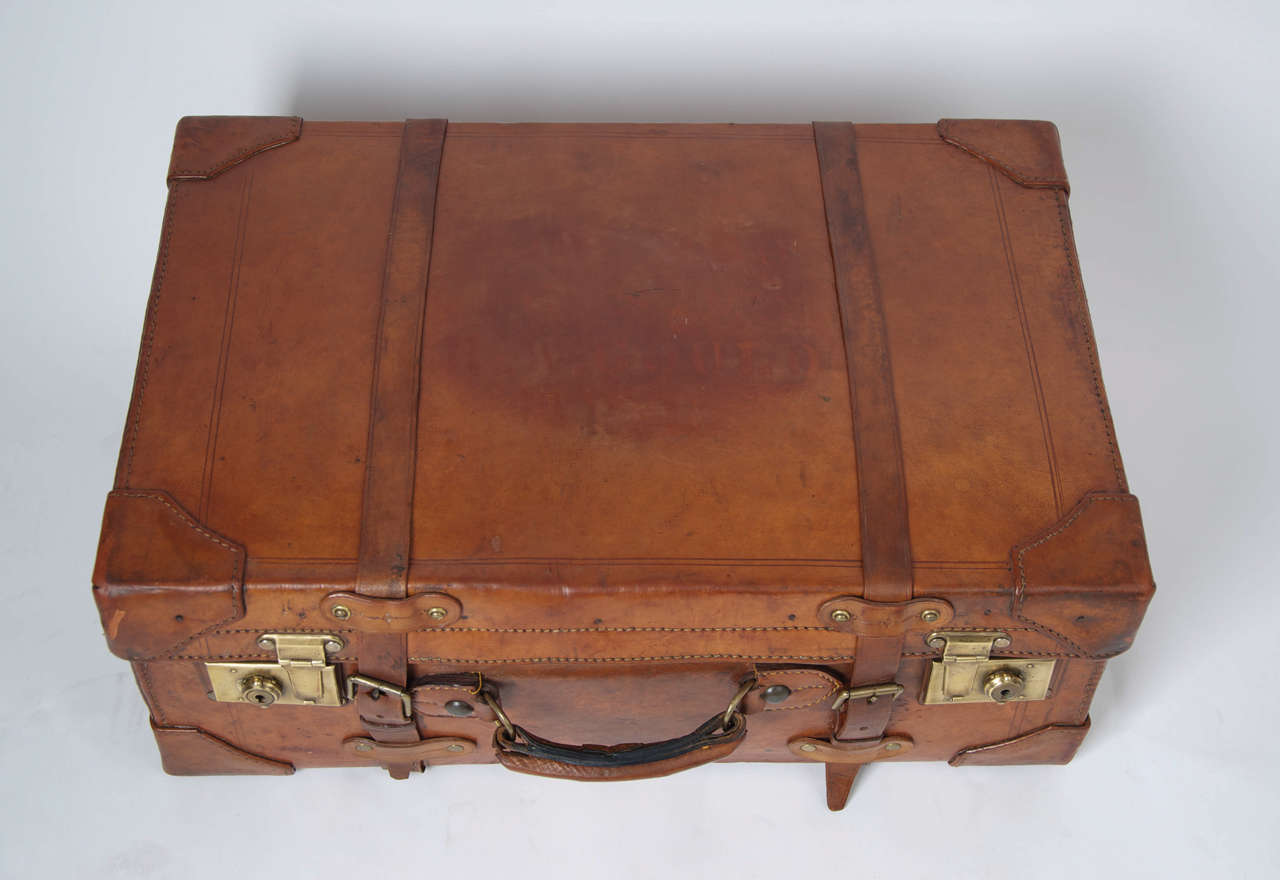 19th C. Leather SUITCASE, English, Very High Quality at 1stDibs | grip ...