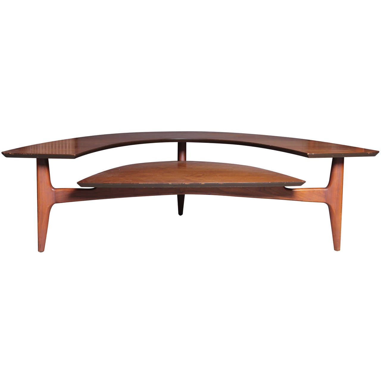 John Stuart Walnut Cocktail Table For Sale at 1stDibs