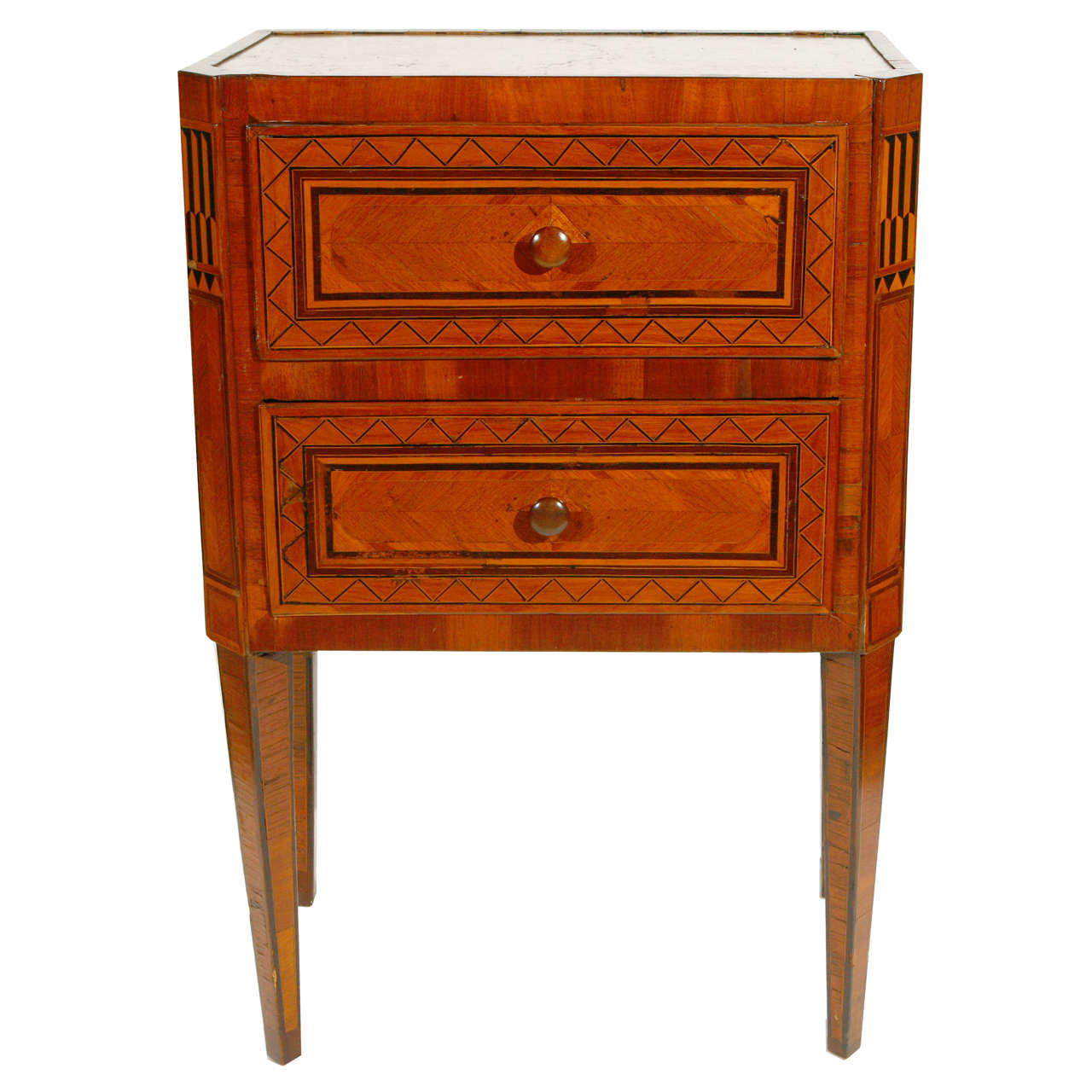 Italian Neoclassiscal Bedside Table For Sale at 1stDibs