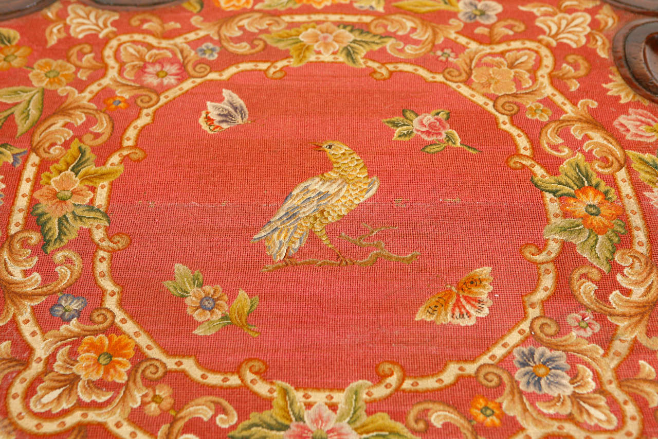 English Games Tables with Needlepoint Interiors at 1stDibs