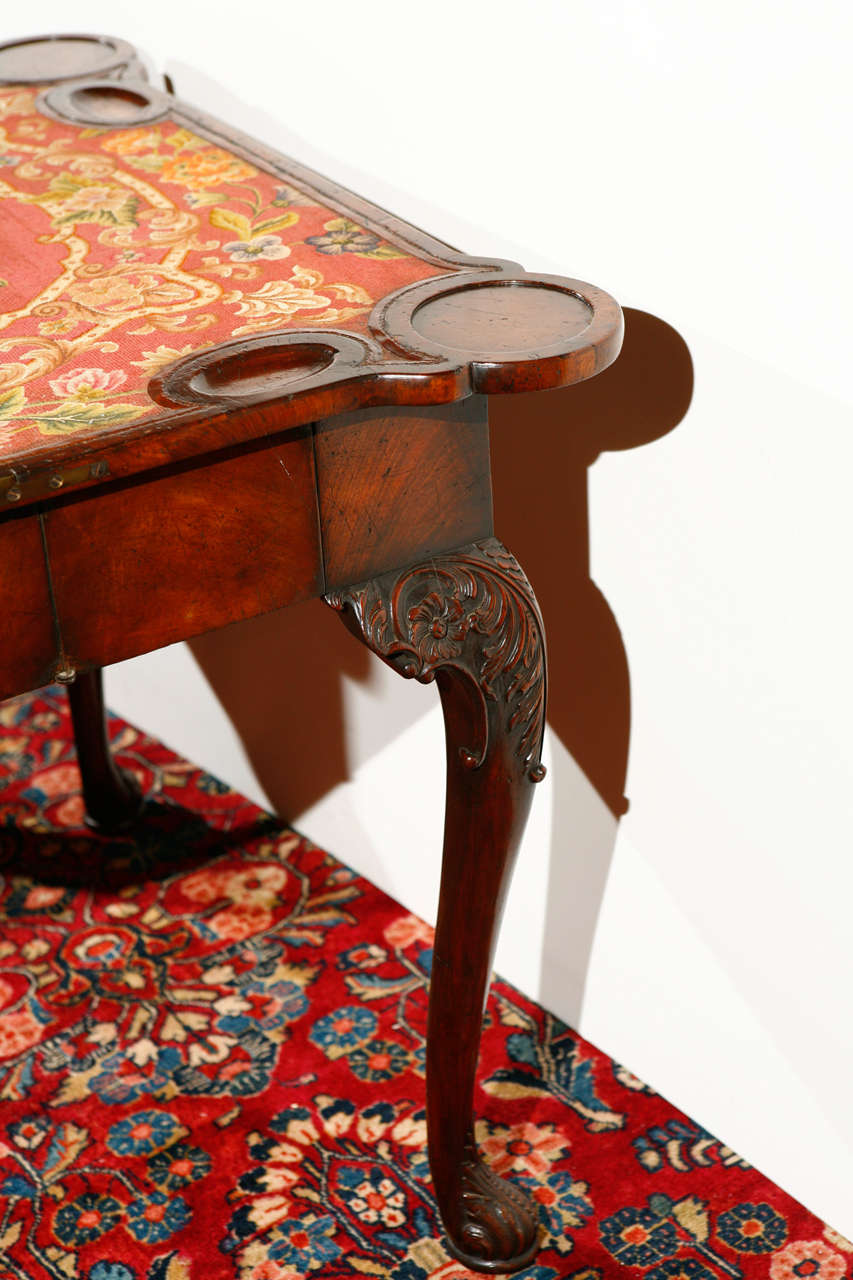 English Games Tables with Needlepoint Interiors at 1stDibs