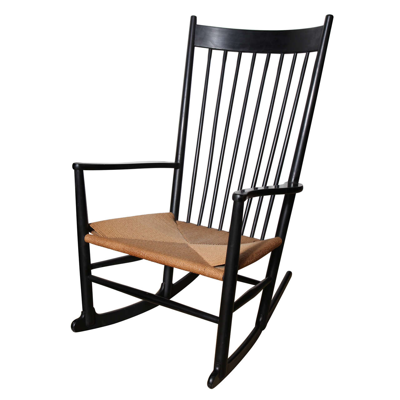 Hans Wegner J16 Rocking Chair at 1stDibs