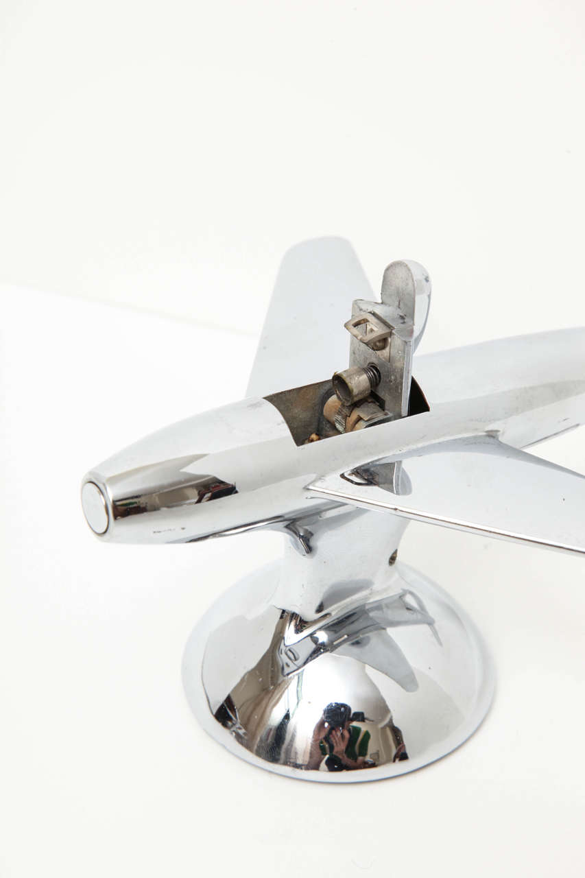 Dunhill Chrome Airplane Table Lighter at 1stDibs | lighter airplane