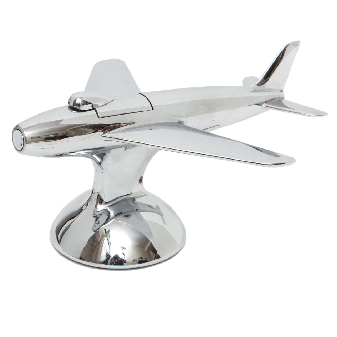 Dunhill Chrome Airplane Table Lighter at 1stDibs | lighter airplane