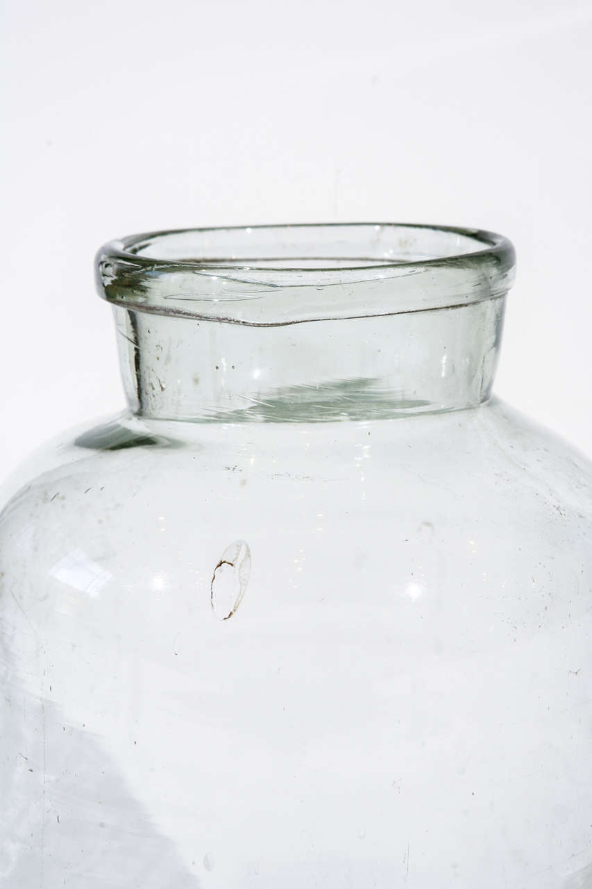 Italian Hand Blown Glass Jar | Large at 1stDibs | hand blown glass jars
