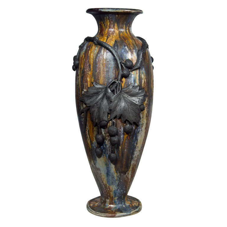 Roger Guerin Pottery Vase at 1stDibs
