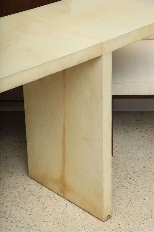 French Modern Parchment Console Table For Sale at 1stDibs | modern ...