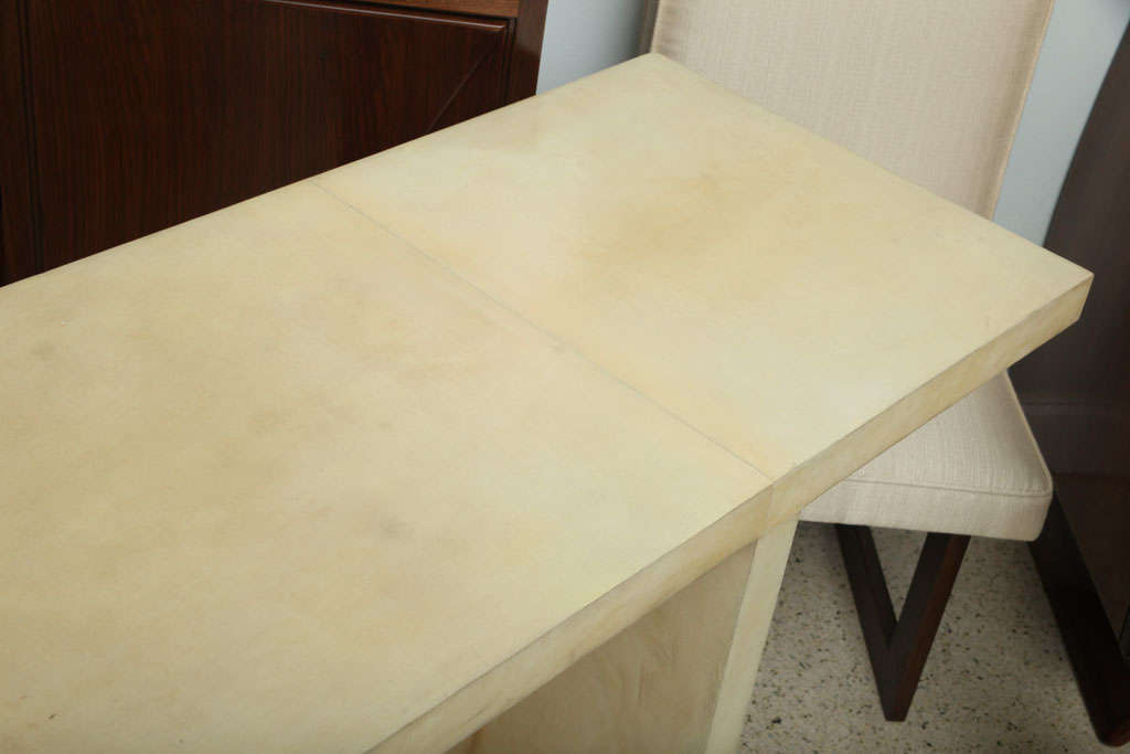 French Modern Parchment Console Table For Sale at 1stDibs | modern ...