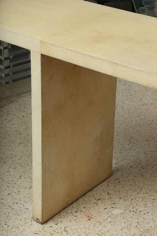 French Modern Parchment Console Table For Sale at 1stDibs | modern ...