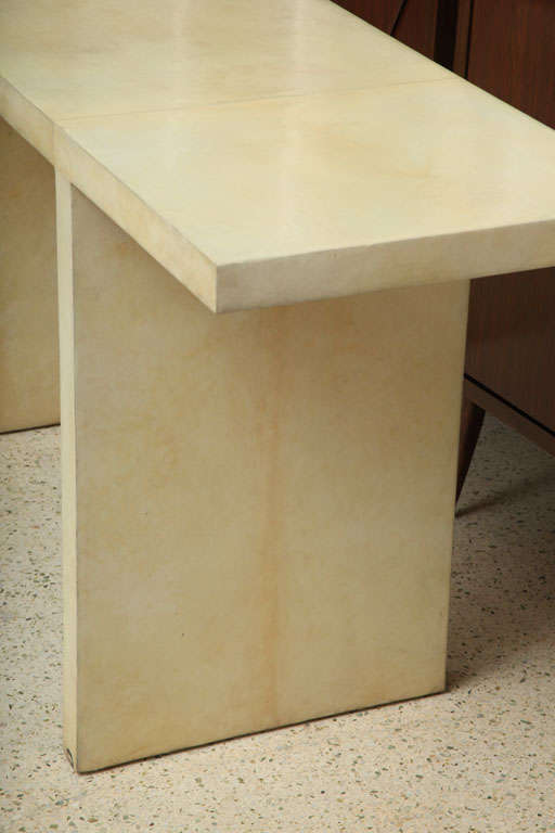 French Modern Parchment Console Table For Sale at 1stDibs | modern ...