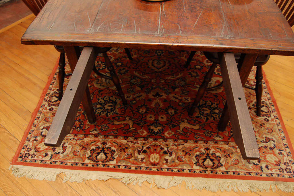 Reproduction Farm Dining Table in Oak at 1stDibs | reproduction oak ...