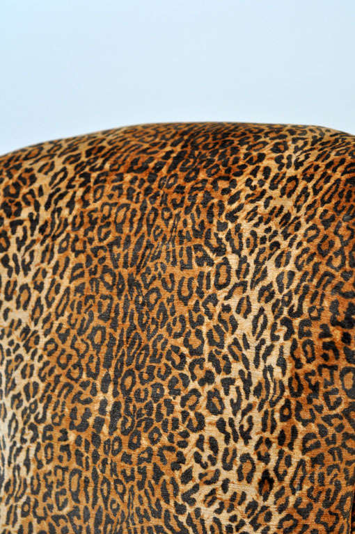 Victorian Leopard Slipper Chair at 1stDibs