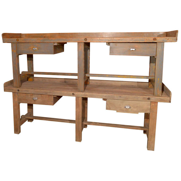 Heavy Duty Wood Work Benches For Sale at 1stDibs