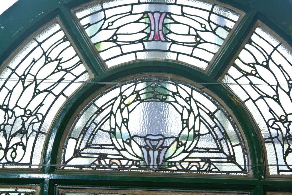 Antique Arch Top Stain Glass Window at 1stDibs | arch stained glass ...