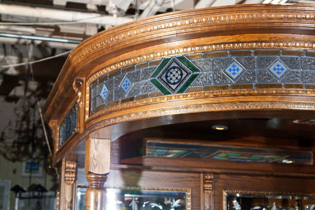 Vintage English Oak Corner Pub Bar at 1stDibs | antique pub bar ...
