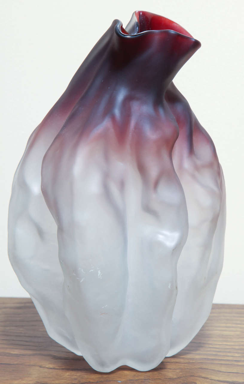 Nikolas Weinstein Art Glass Vase For Sale at 1stDibs