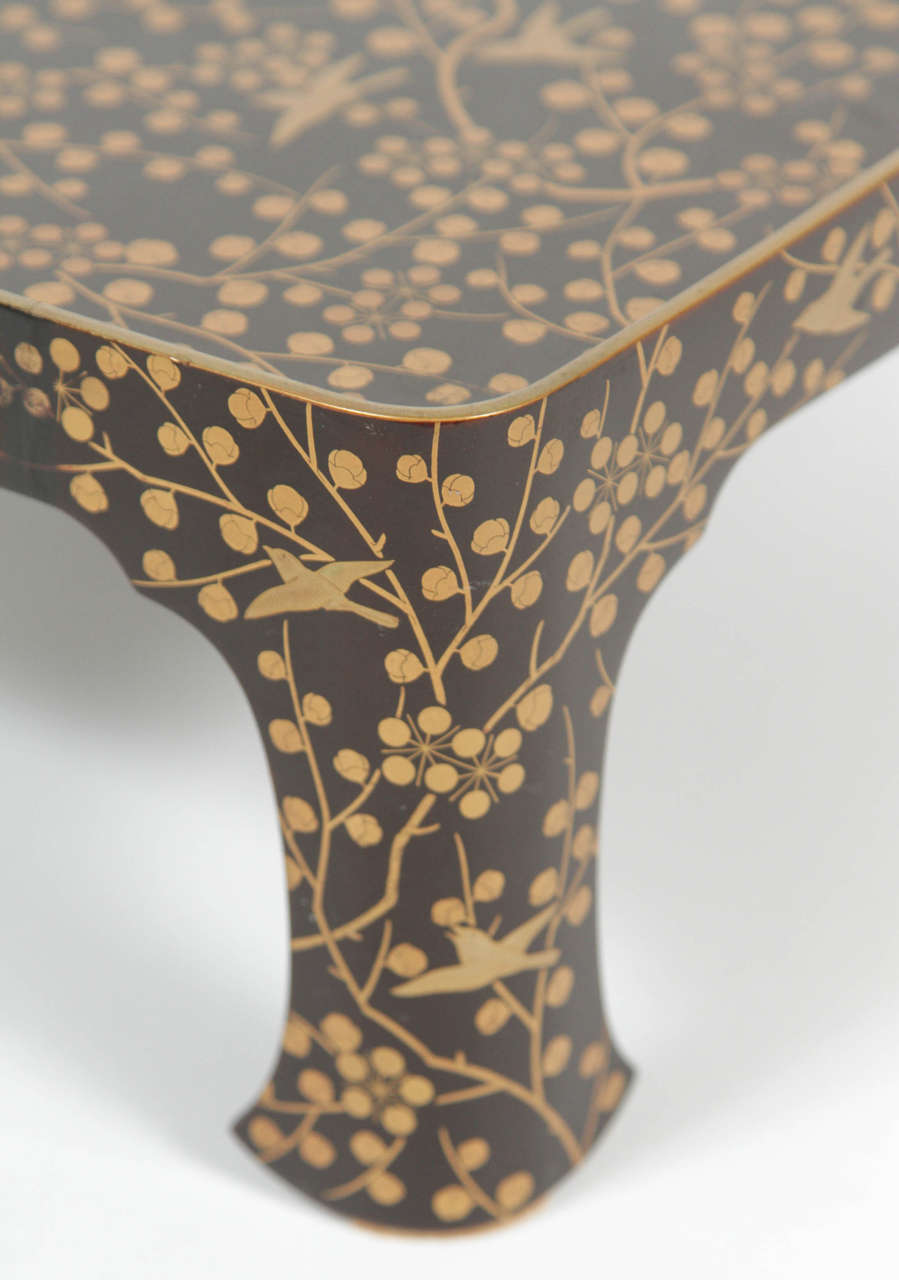 Japanese Gilt Decorated Lacquer Low Table, Meiji Period at 1stDibs