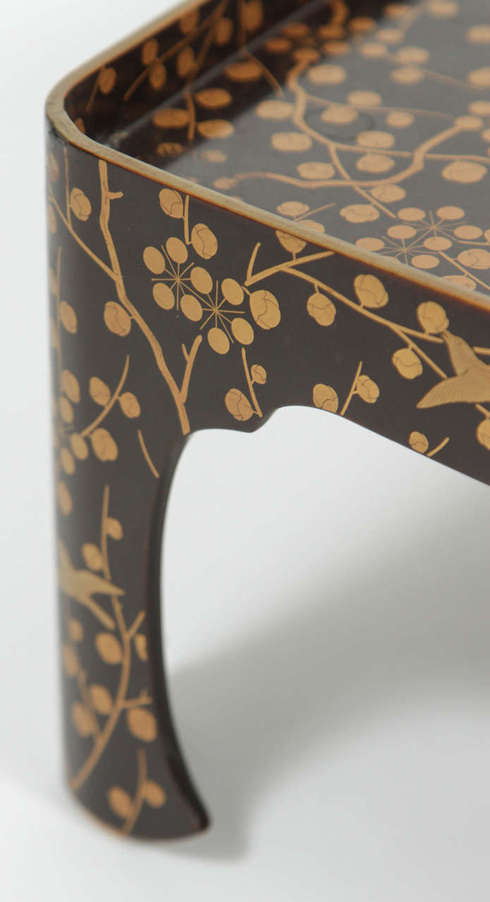 Japanese Gilt Decorated Lacquer Low Table, Meiji Period at 1stDibs