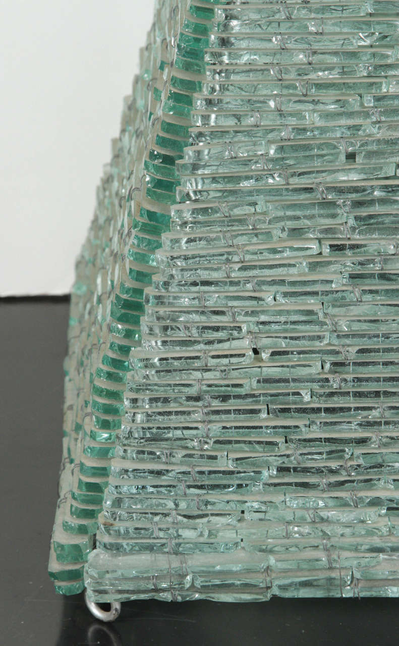 Glass Pyramid Lamps at 1stDibs