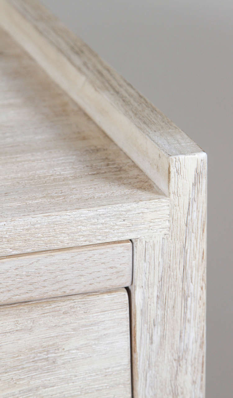 Pair of Distressed Side Tables or Nightstands with Pull-Out Tray at 1stDibs