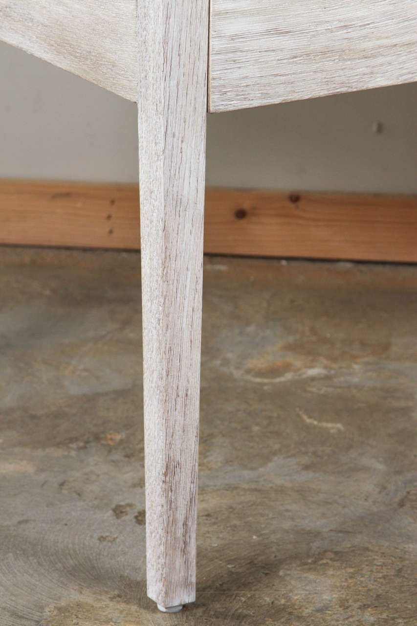 Pair of Distressed Side Tables or Nightstands with Pull-Out Tray at 1stDibs