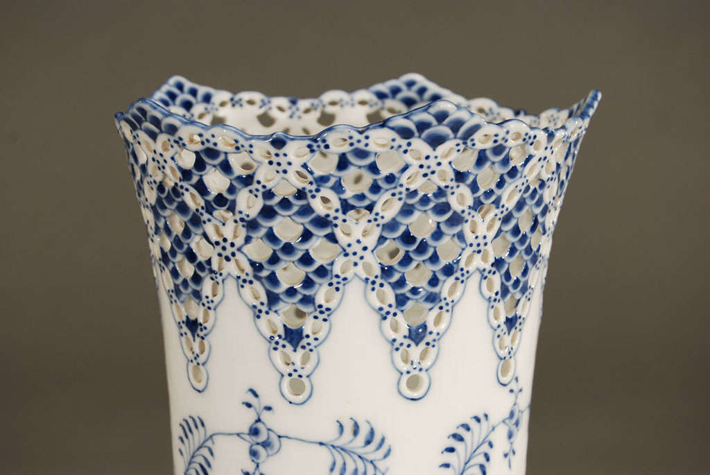 Royal Copenhagen Full Lace Monumental Vase at 1stDibs