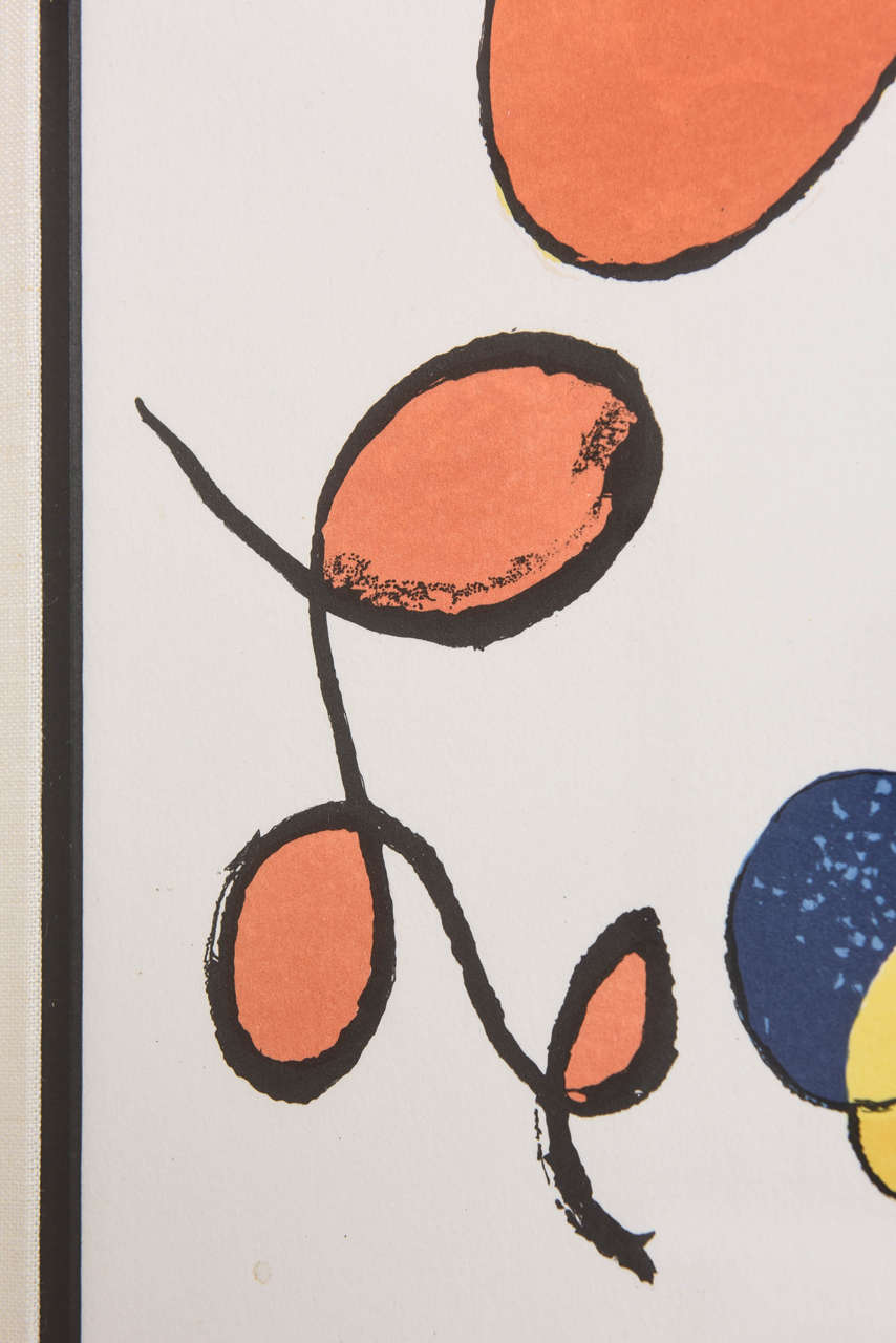 Pencil Signed Color Lithograph by Alexander Calder, 20th Century For ...