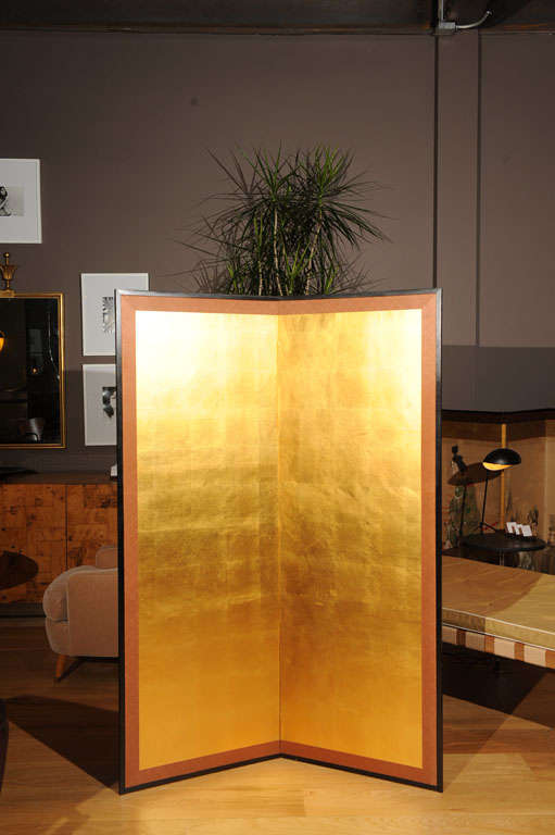 Gold Japanese screen For Sale at 1stDibs