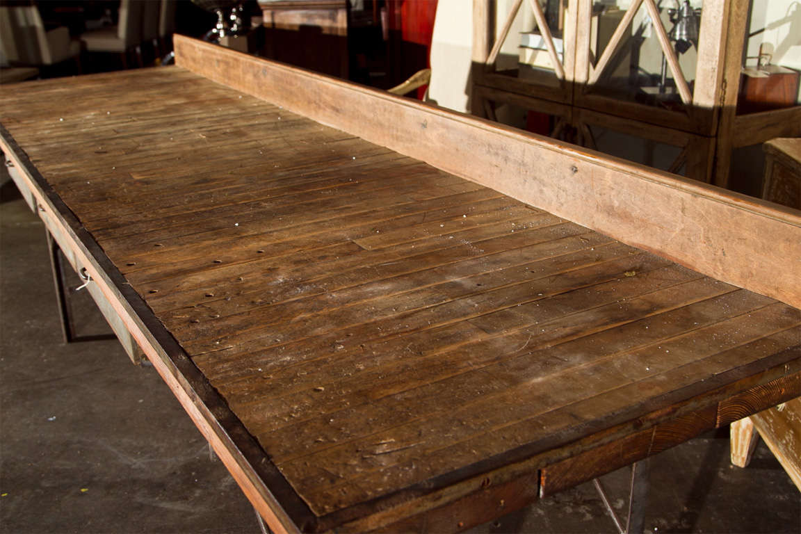 Long Work Table Console at 1stDibs