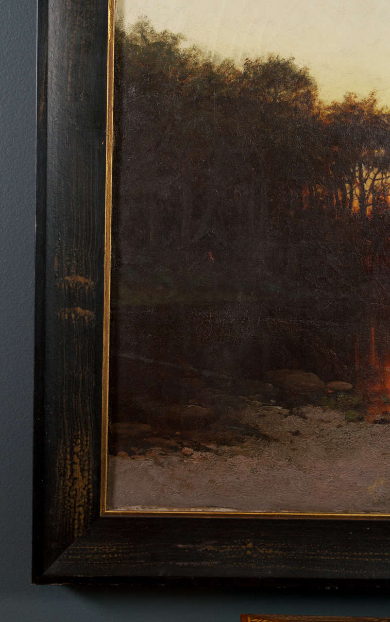 "Sunset On A Quiet Creek" Oil Painting By Julian Rix at 1stDibs