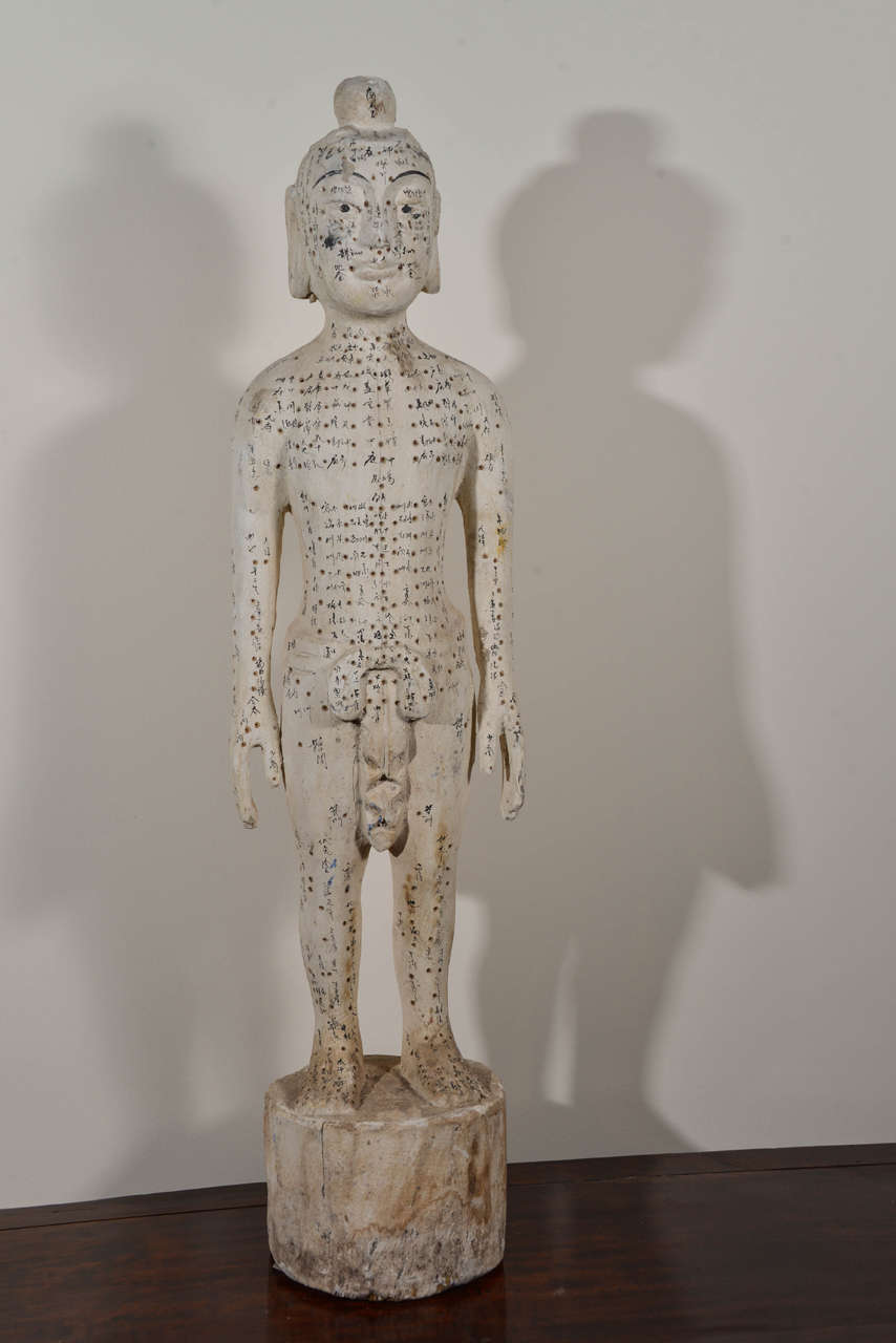 Hand Carved Replica Acupuncture Figure at 1stDibs