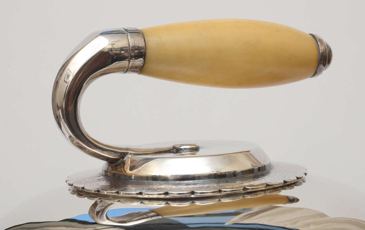 Silver Curling Stone Teapot with Warmer at 1stDibs | curling stone tea ...