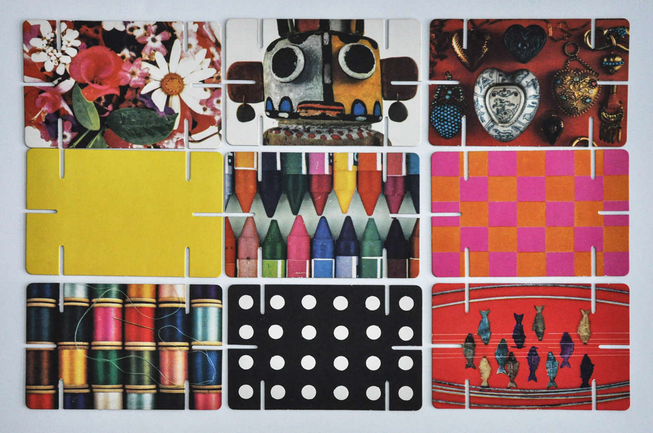 Mid-Century Charles Eames Giant House of Cards for Ravensburg Games at ...