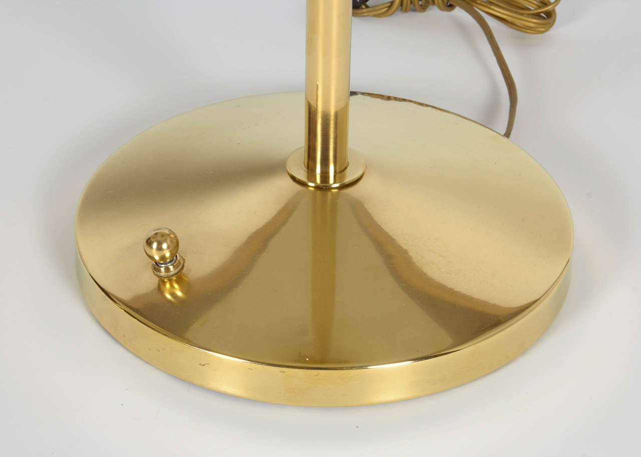 Impressive Pair of Brass Nessen Lamps at 1stDibs