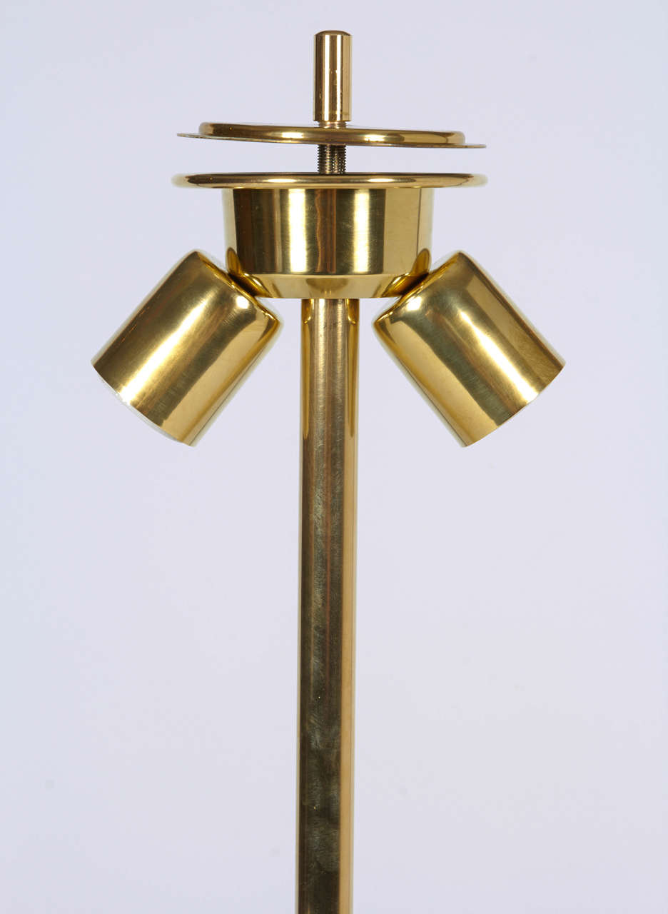 Impressive Pair of Brass Nessen Lamps at 1stDibs