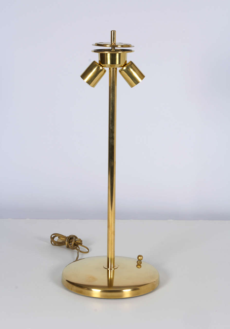 Impressive Pair of Brass Nessen Lamps at 1stDibs
