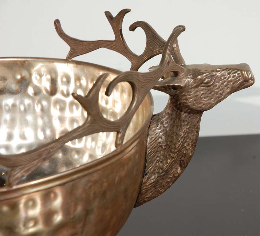 Silver Stag Bowl at 1stDibs
