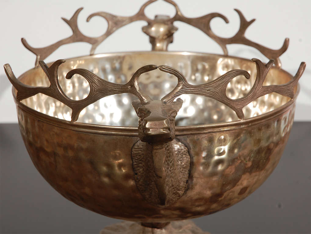 Silver Stag Bowl at 1stDibs
