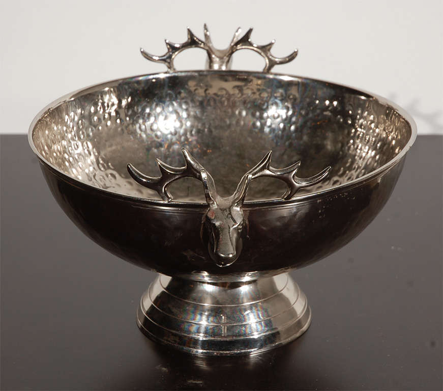 Small Silver Stag Bowl at 1stDibs
