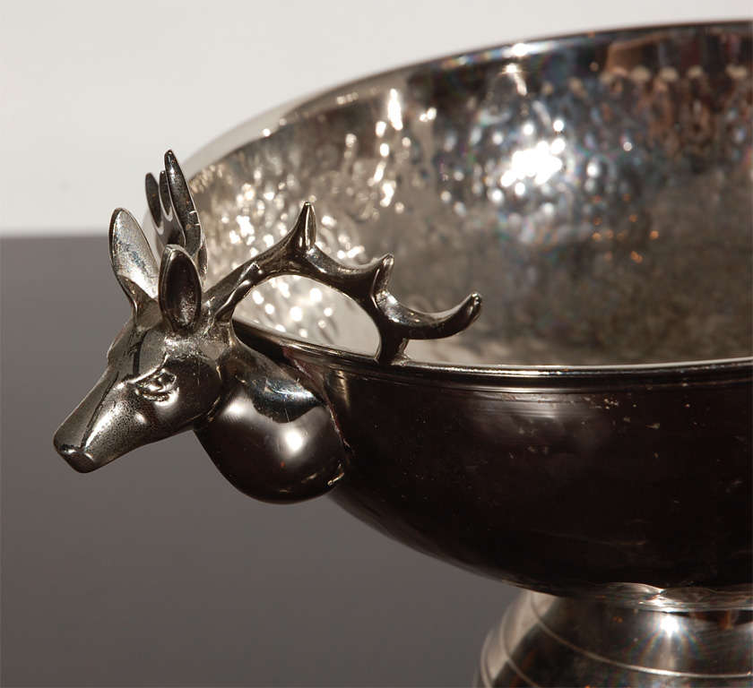 Small Silver Stag Bowl at 1stDibs