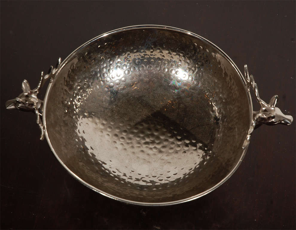 Small Silver Stag Bowl at 1stDibs