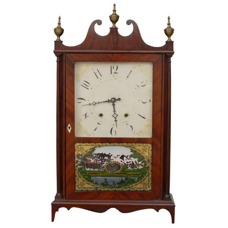 Eli Terry and Sons Pillar and Scroll Clock For Sale at 1stDibs | eli ...