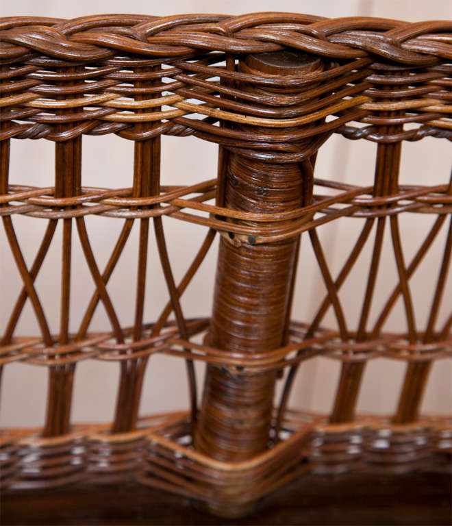 Antique Wicker Planter at 1stDibs