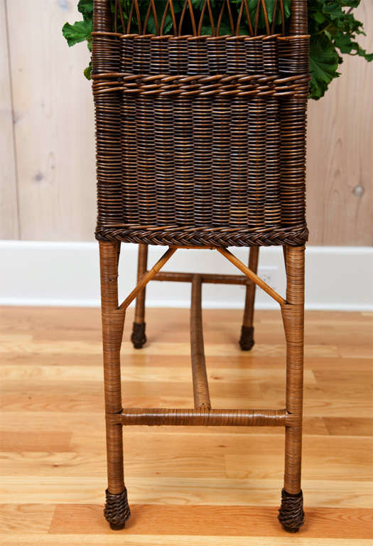 Antique Wicker Birdcage Planter at 1stDibs | antique wicker planter ...
