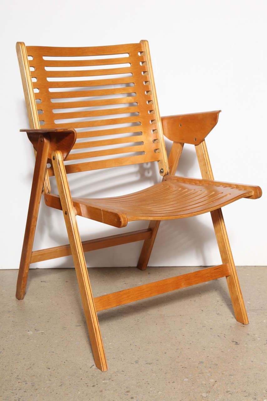 set of 4 Niko Kralj Rex Folding Chairs at 1stDibs | rex stol, rex chair ...
