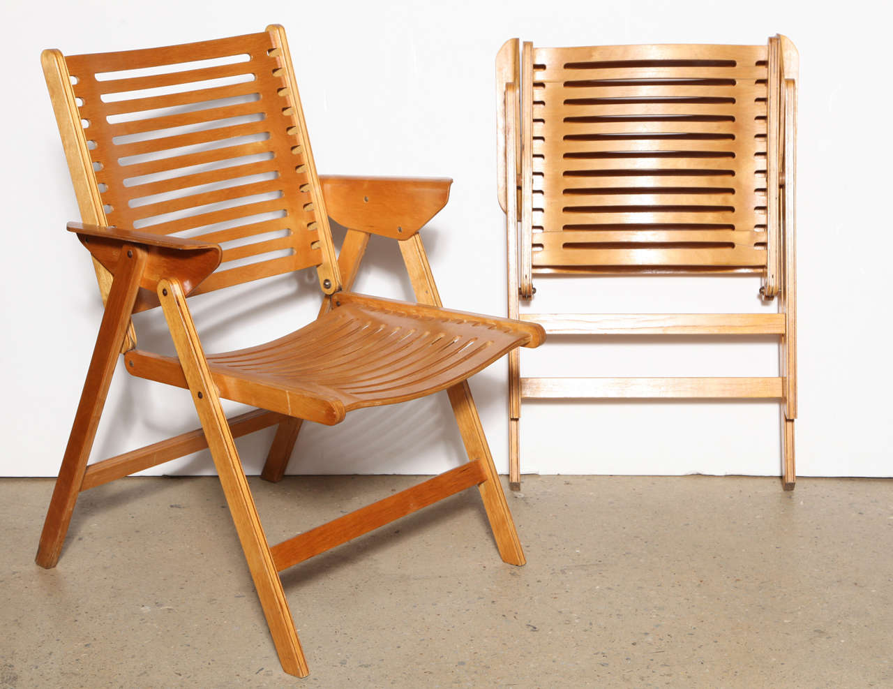 set of 4 Niko Kralj Rex Folding Chairs at 1stDibs | rex stol, rex chair ...