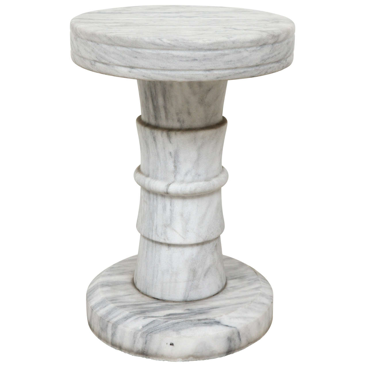 Marble Pedestal Side Table at 1stDibs | marble pedestal table, marble ...