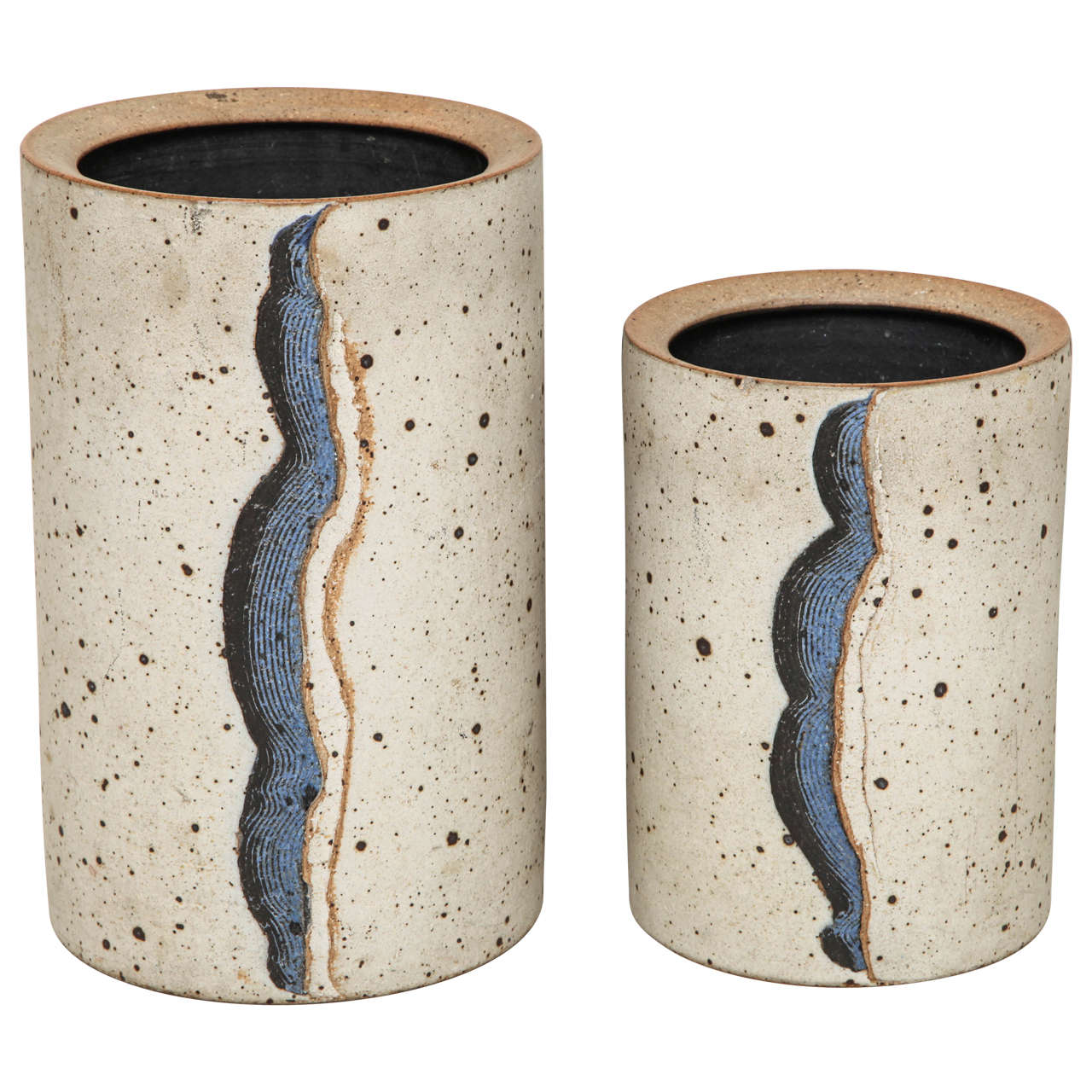 Two Mid-20th Century Danish Stoneware Pots at 1stDibs