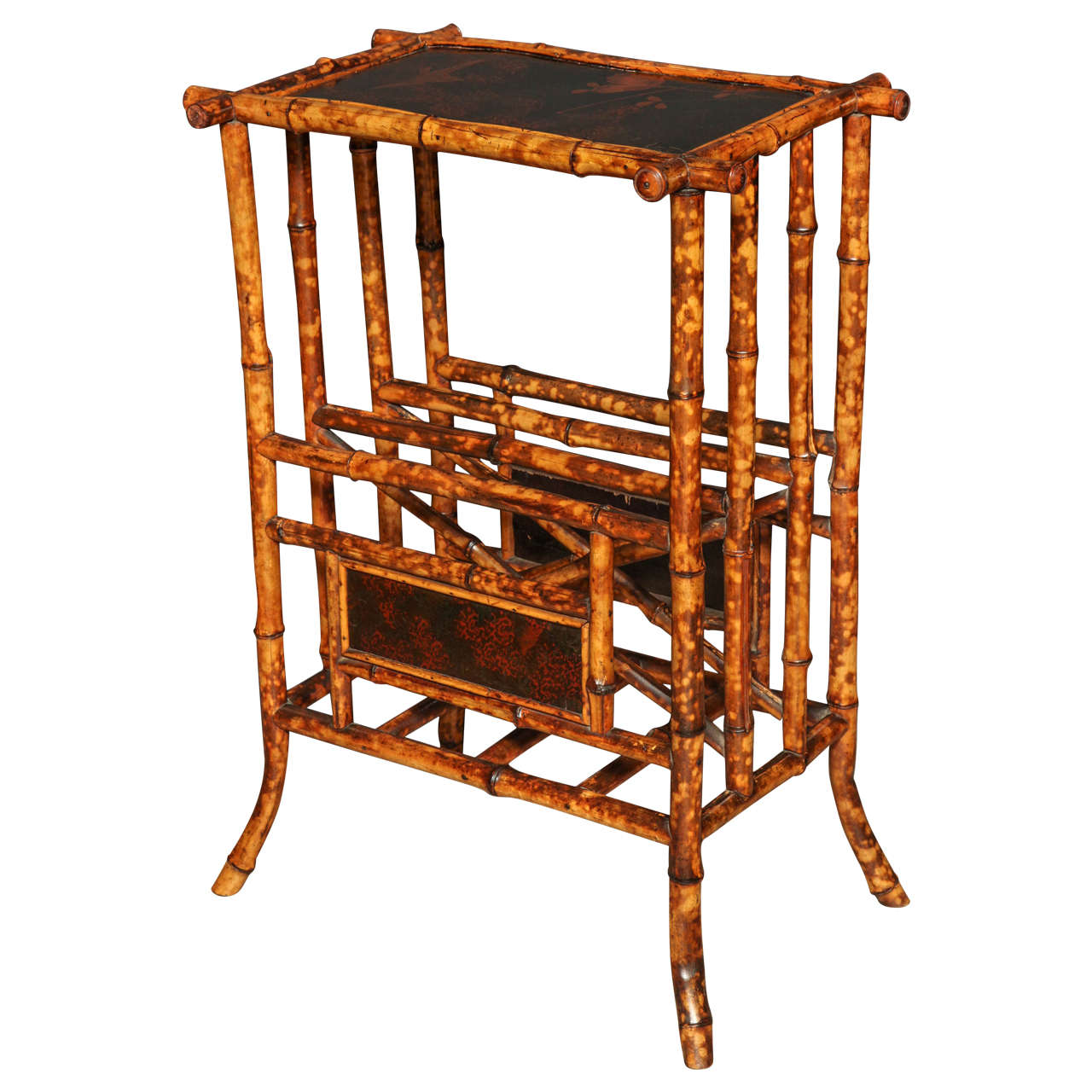 Anglo-Japanese Bamboo Side Table For Sale at 1stDibs